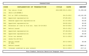 How to Read an IRS Account Tax Transcript: A Step-by-Step Guide ⋆ ...