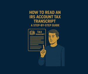 How to Read an IRS Account Tax Transcript: A Step-by-Step Guide ⋆ ...