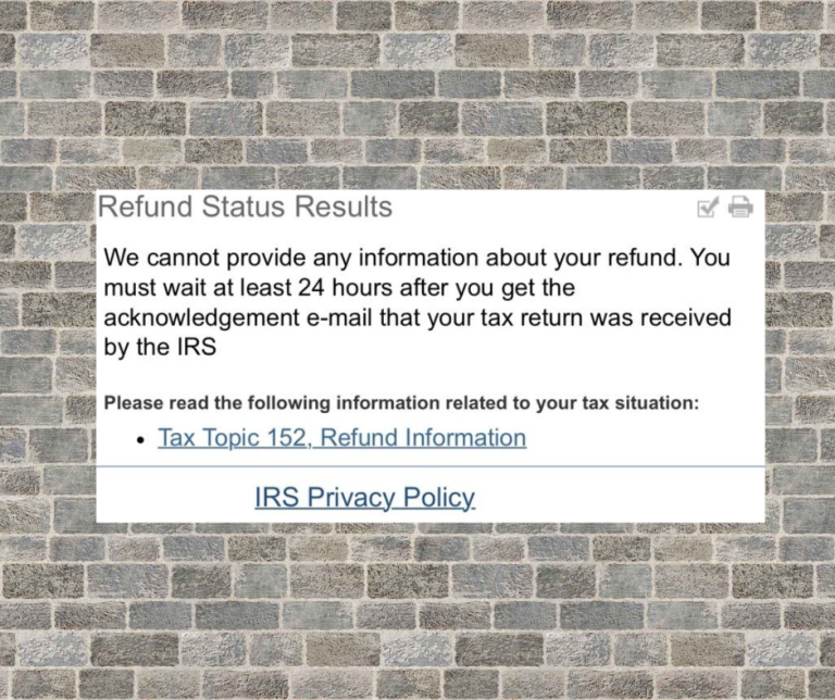 IRS Where’s My Refund Error? Fix “Information Doesn’t Match Our Records ...