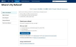 How to Check Your Tax Refund Status Using the IRS Where’s My Refund ...