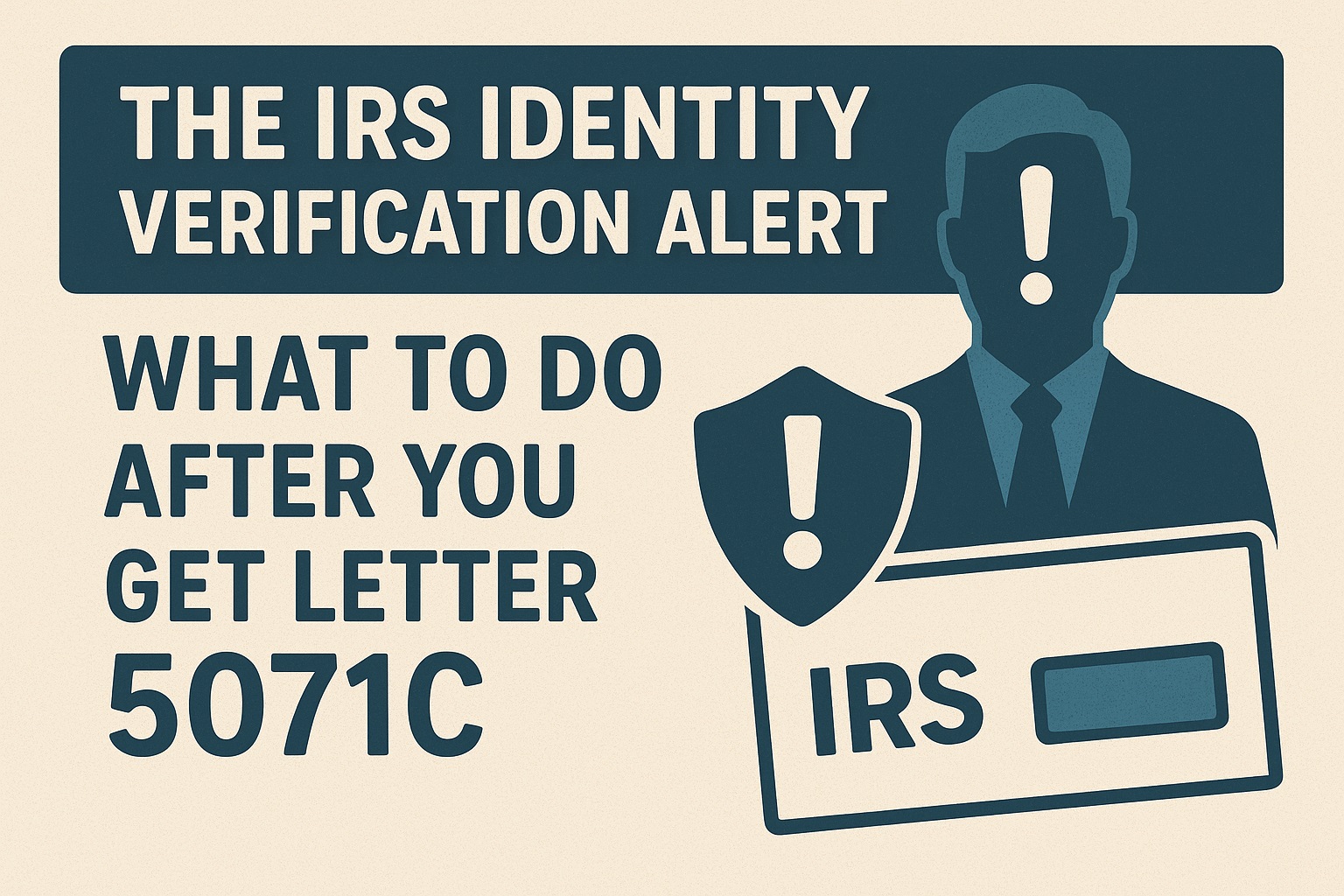 The IRS Identity Verification Alert: What to Do After You Get Letter ...