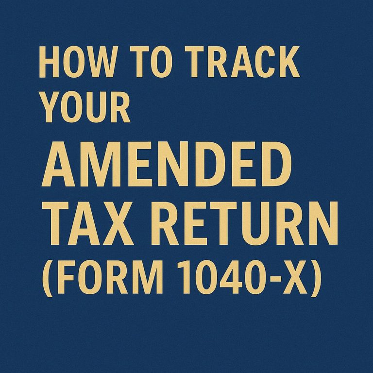 How to Track Your Amended Tax Return (Form 1040-X) ⋆ RefundTalk.com