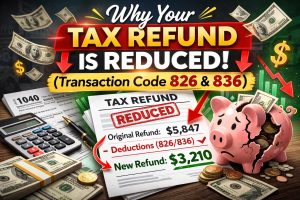 Why Your Tax Refund Is Reduced (Transaction Code 826 & 836) ⋆ ...