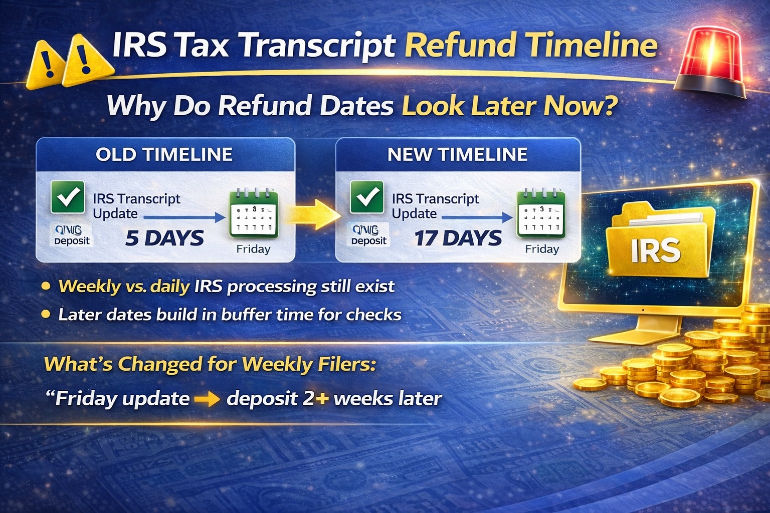IRS Tax Transcript Timelines: What Changed and Why Refund Dates Look ...